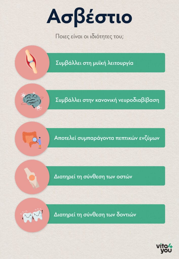 Ασβέστιο: Η σημασία του, τροφές, απορρόφηση και παρενέργειες