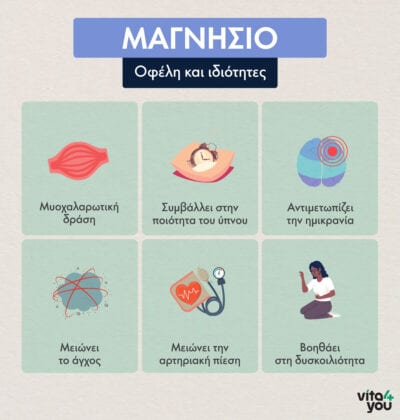 Μαγνήσιο: ένα μέταλλο με πολλές ιδιότητες και οφέλη για την υγεία
